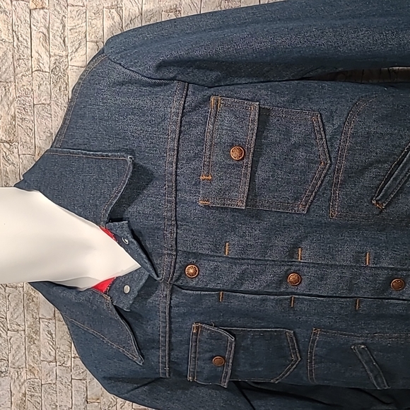 JC Penny | Jackets & Coats | Vintage Jc Penny Blue Indigo Super Denim ...